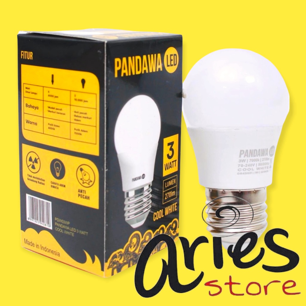 Jual LAMPU LED 3W PANDAWA BERGARANSI | Shopee Indonesia