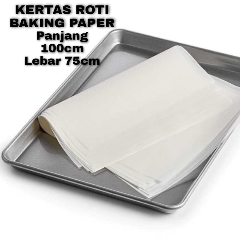 Jual Kertas Roti / Kertas Minyak /Baking Paper Putih Uk 75x100cm Isi 5 ...