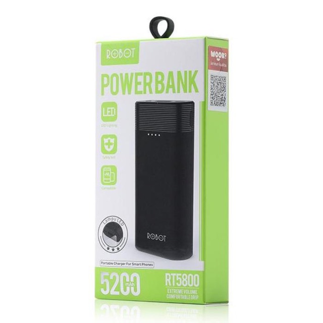 Jual Powerbank ROBOT RT5800 5200mah / Powerbank VIVAN ROBOT RT5800 ...