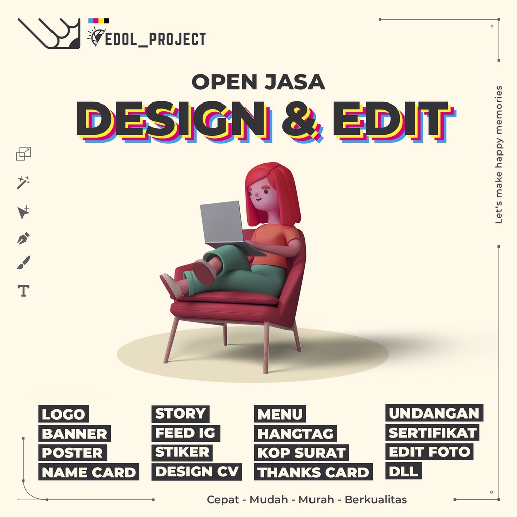 Jual Jasa Design Kilat/Cepat, Banner, Brosur, Menu, Poster, Price list ...