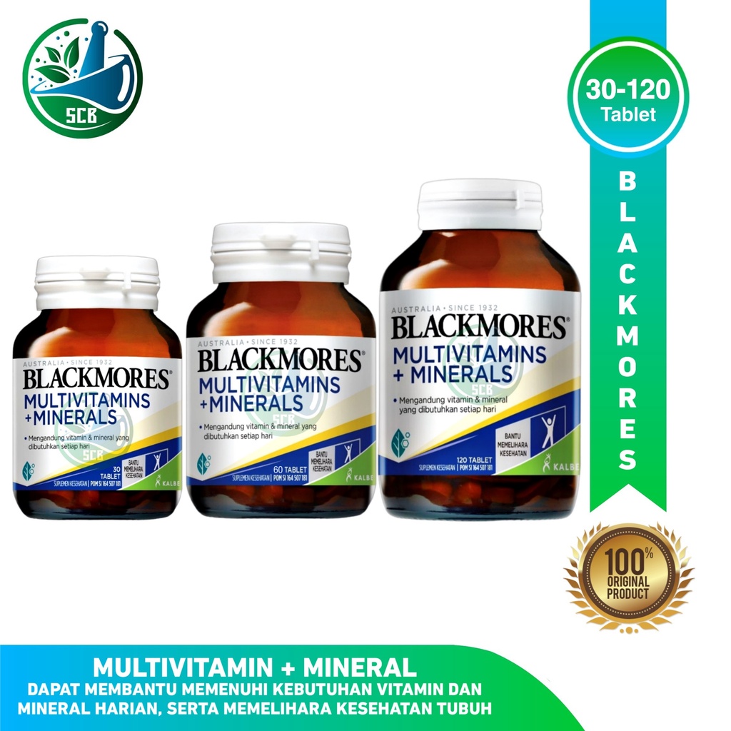 Jual Blackmores Multivitamin + Minerals 30-120 Tablet | Shopee Indonesia