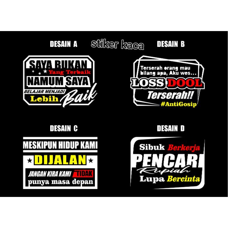 Jual stiker kaca kata-kata | Shopee Indonesia Jual stiker kaca kata-kata | Shopee Indonesia