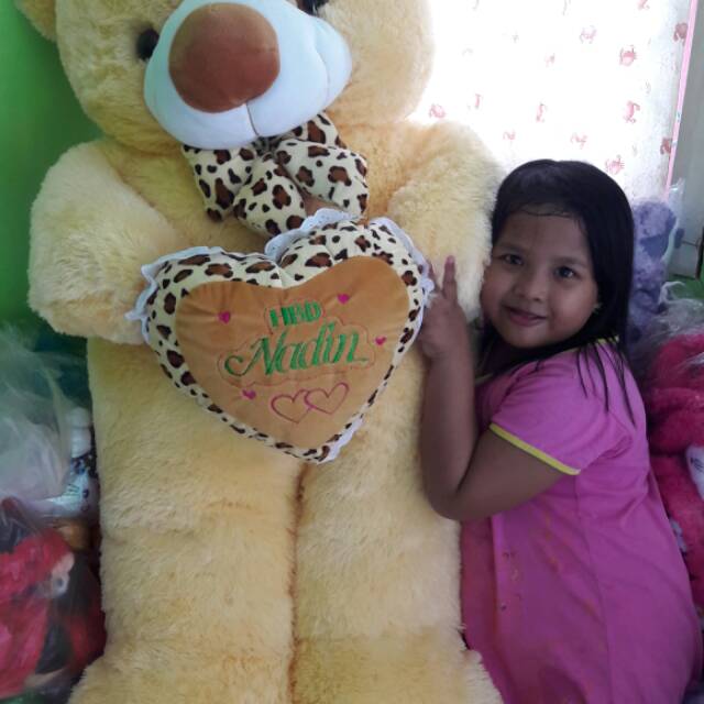 Jual BONEKA BAGUS TEDDY BEAR 1 METER ( GRATISS UKIR NAMA ) | Shopee ...