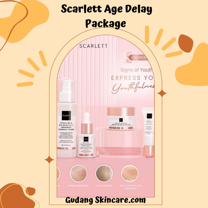 Jual Paket set Scarlett Whitening Age Delay package limitied edition ...