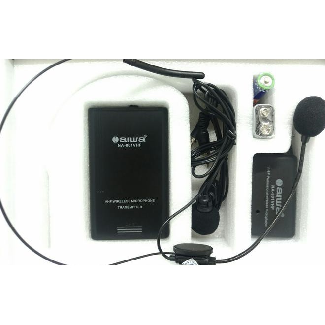 Jual Mic Jepit Wireless Aiwa Na-801 Vhf Naiwa Clip On Microphone ...
