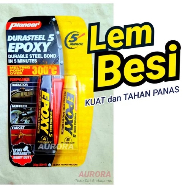 Jual Lem Besi Pioneer Pioner 2 Komponen Kuat Tahan Panas Sag Perekat ...