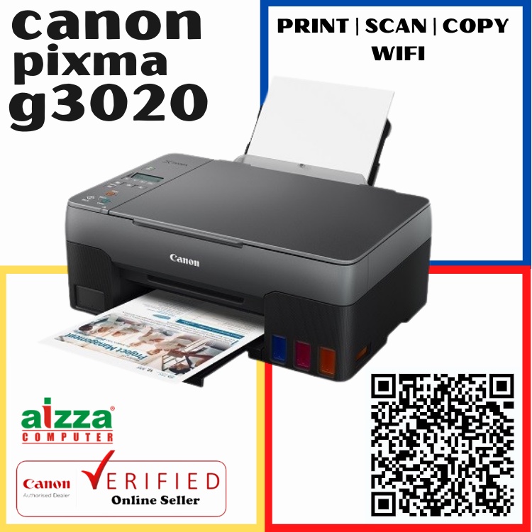 Jual PRINTER CANON G3020 PRINT | SCAN | COPY | WIFI | Shopee Indonesia