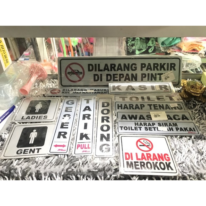 Jual Sticker pvc pemberitahuan - Sticker pintu - Perlengkapan kantor ...