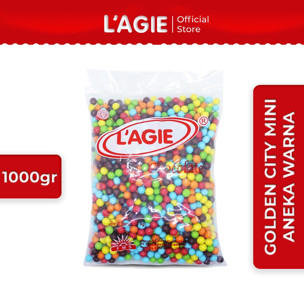 Jual Lagie Coklat Kiloan Biskuit Golden City Mini Aneka Warna 1kg ...