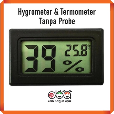 Jual Hygrometer Thermometer Digital Pengukur Suhu dan Kelembaban Tanpa ...