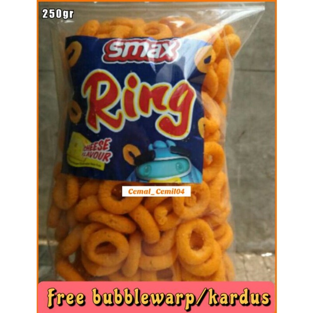 Jual snack kiloan Smax Ring Cheese Smax keju 200 gram makanan ringan ...