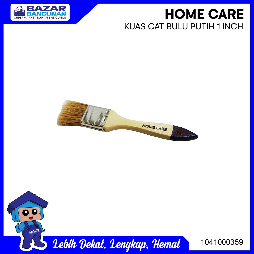 Jual Home Care - Kuas Cat Minyak Tembok Paint Brush 1 Inch Inci In Bulu ...