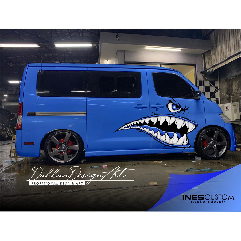 Jual stiker print grandmax luxxio apv custom free desain | Shopee Indonesia