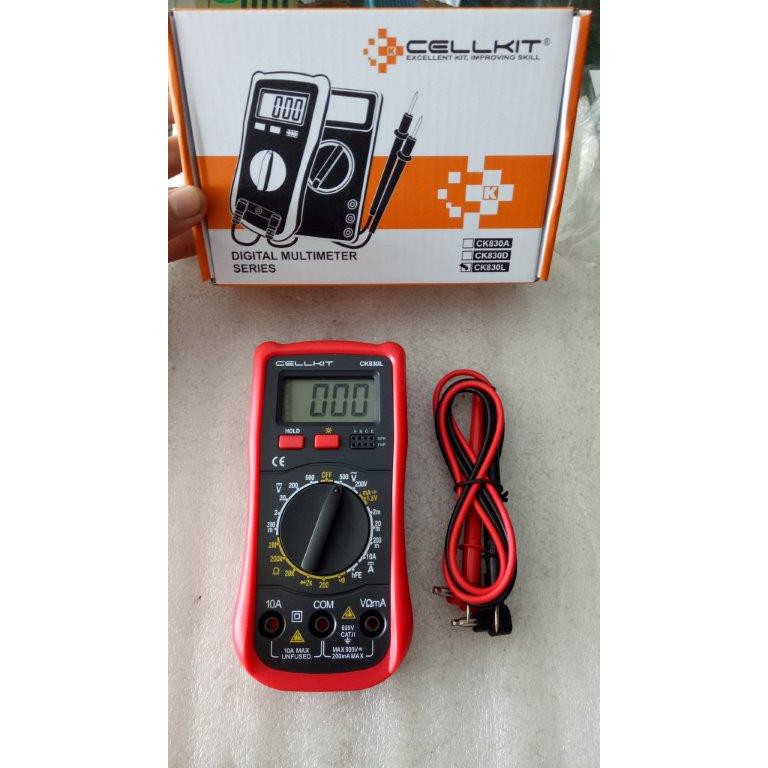 Jual Avometer multitester multimeter Digital Cellkit 830L | Shopee ...