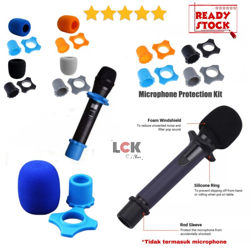 Jual mic holder Ring cover pelindung busa / ring holder microphone ...