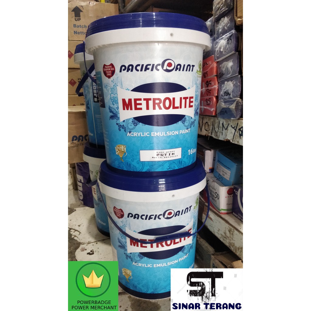 Jual CAT TEMBOK METROLITE 16 LITER PAIL PUTIH | Shopee Indonesia