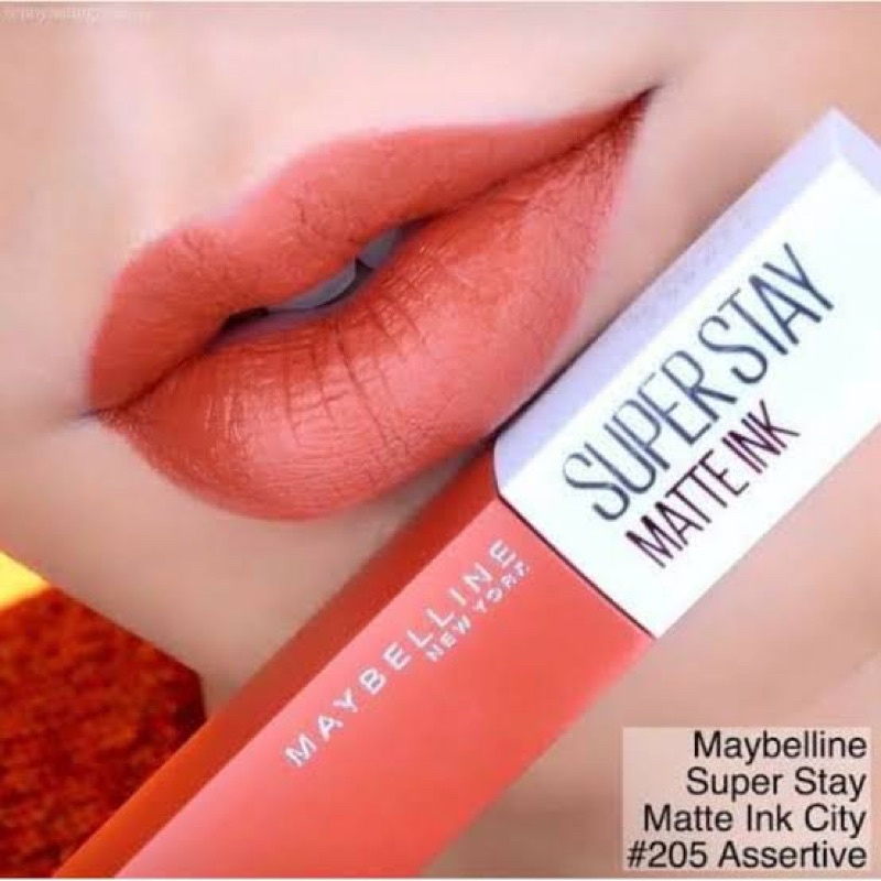Jual Maybelline Superstay Matte Ink 205 Assertive - Liquid Long Lasting Waterproof Matte ...