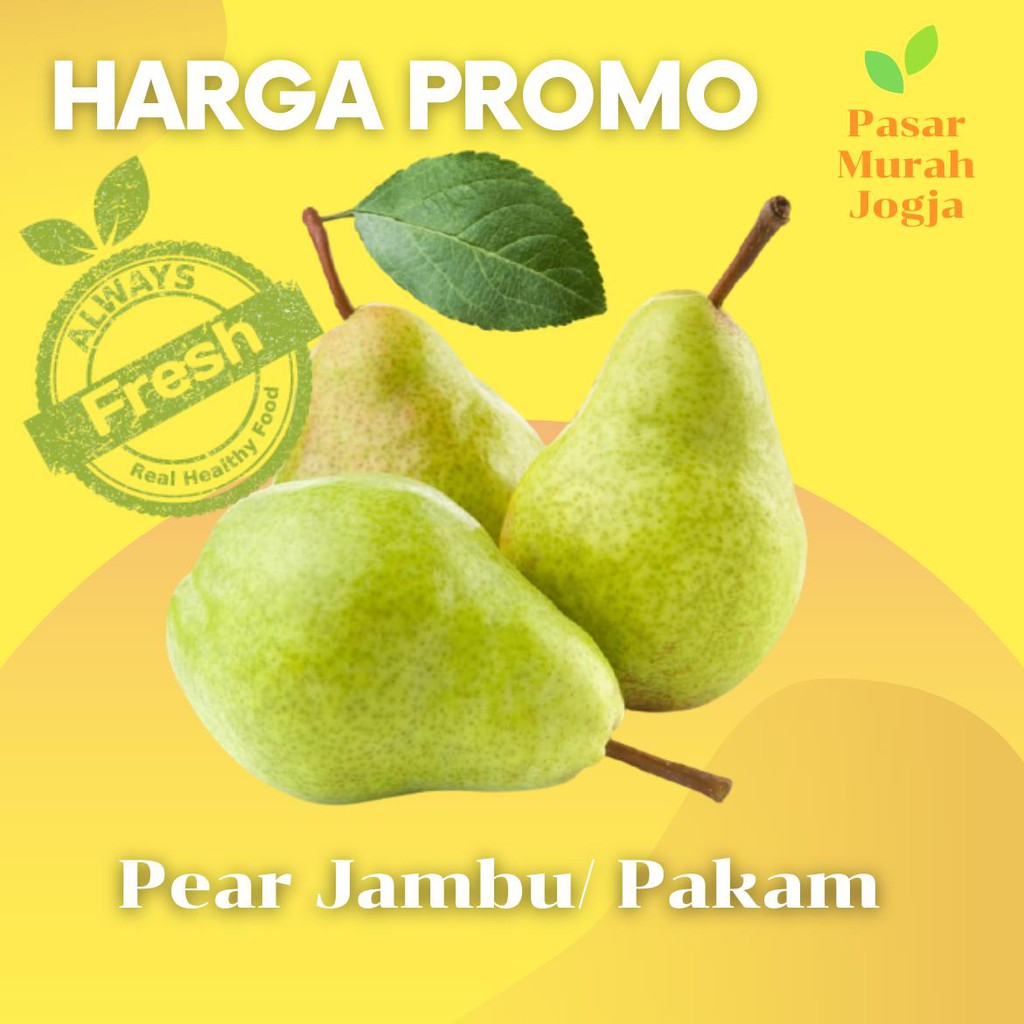 Jual Buah Pear Fresh Pir Jambu Pakam Packham 1 Kg Buah Import Segar ...