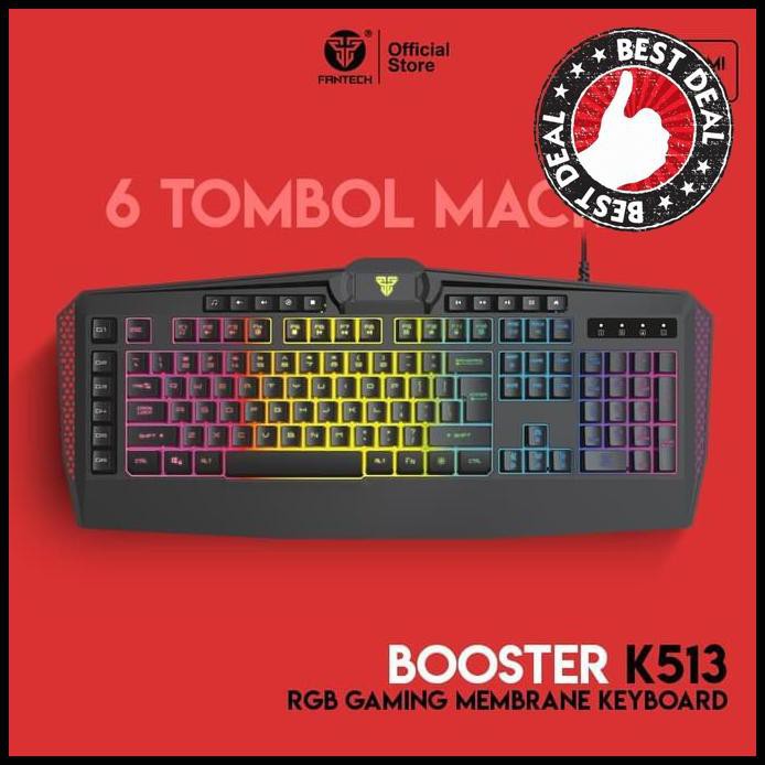 Jual Fantech Booster K513 Keyboard Gaming Membrane Macro Terlaris ...