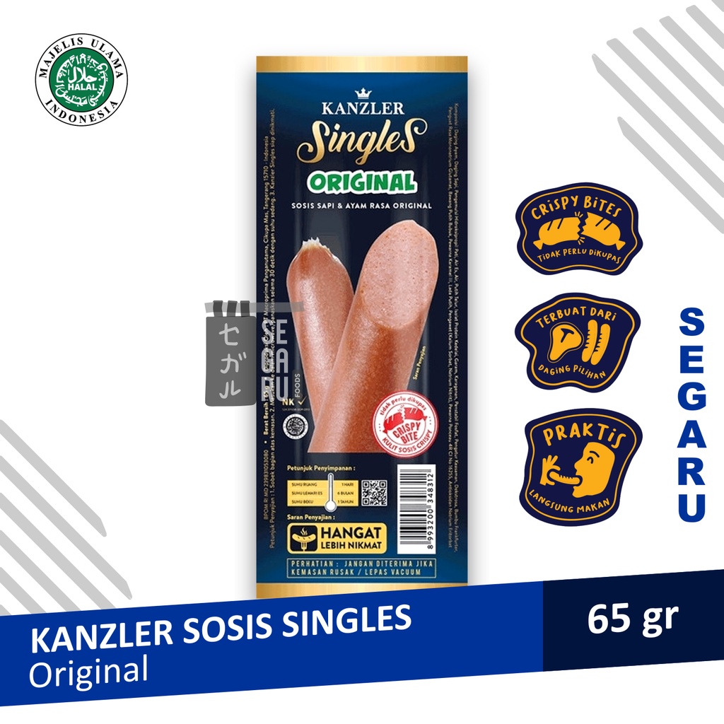 Jual Sosis Kanzler Singles Sosis Bakso Original Keju Hot Per Pack Shopee Indonesia