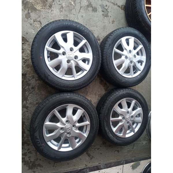 Jual velg mobil second oem brio ring 14 pcd 4x100 ban 175 65 14 dunlop tahun 2021 | Shopee Indonesia