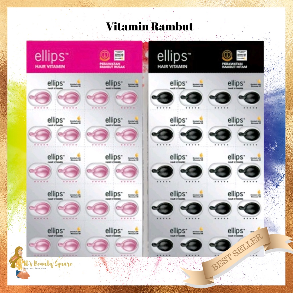 Jual ELLIPS Vitamin Rambut ~ Hair Vitamin 20EA | Shopee Indonesia