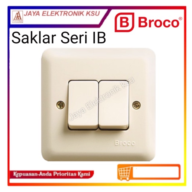 Jual Broco Saklar Seri IB New Gee Cream 6622U | Shopee Indonesia