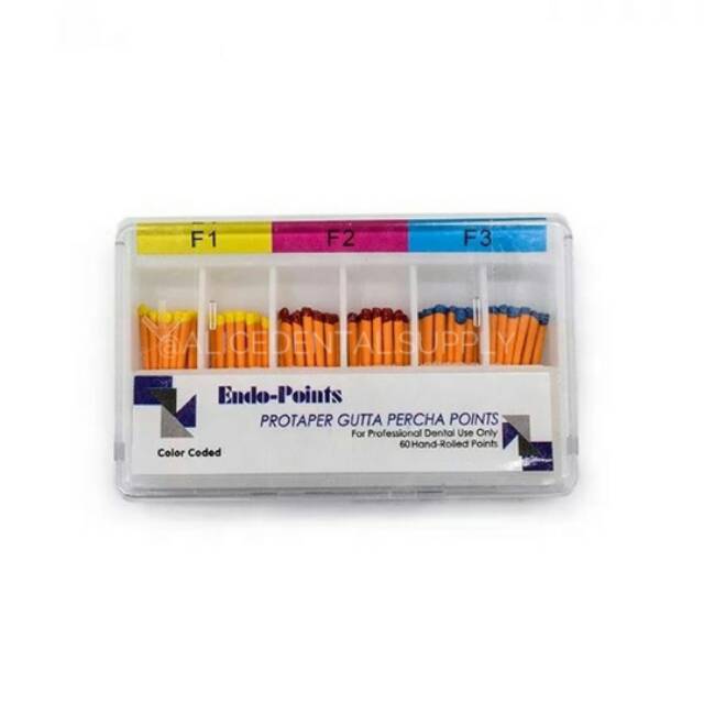 Jual Alice dental gutta percha points protaper guttapercha guttap gutap ...