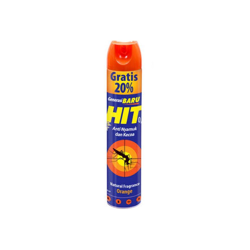 Jual Hit insektisida spray orange 600ml+20% | Shopee Indonesia