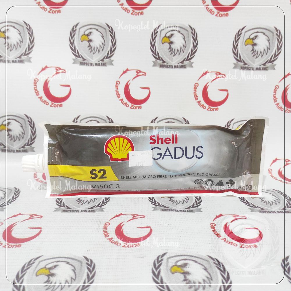 Jual Grease Gemuk Stempet SHELL GADUS S2 V150C 3 merah 200gr 11321bk ...