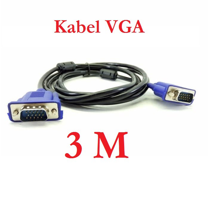 Jual KABEL VGA 3M - VGA 3 METER - VGA 3 M | Shopee Indonesia