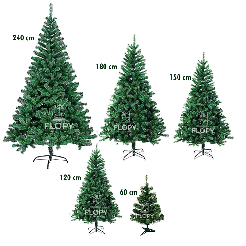 Jual [150 cm] Pohon Natal PVC Plastik Cemara Artificial / Pohon Natal ...