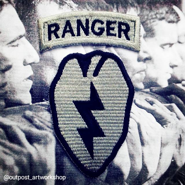 Jual Patch 25th Infantry Division Ranger Tab ACU US Army Emblem Bordir ...