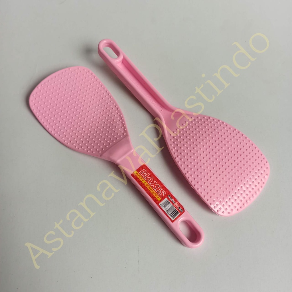 Jual RedBox centong nasi plastik anti lengket sendok maxi tebal maxis | Shopee Indonesia
