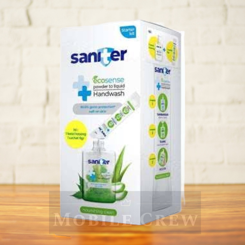 Jual saniter handwash botol + refil concentrate powder to liquid ...