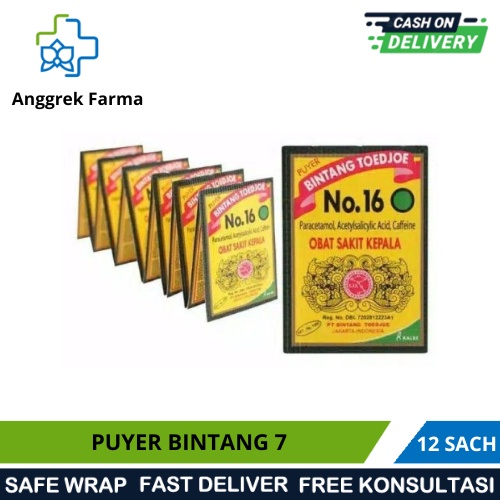 Jual PUYER BINTANG TOEDJOE/PUYER BINTANG TUJUH/MENGURANGI NYERI KEPALA ...