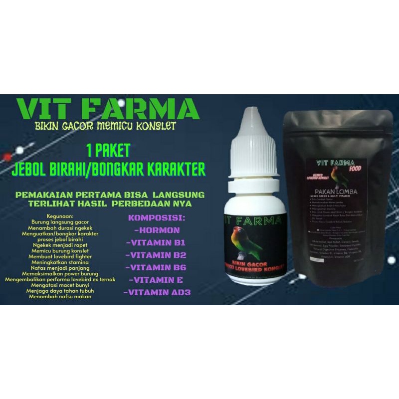 Jual VIT FARMA 1 paket vitamin dan pakan | Shopee Indonesia