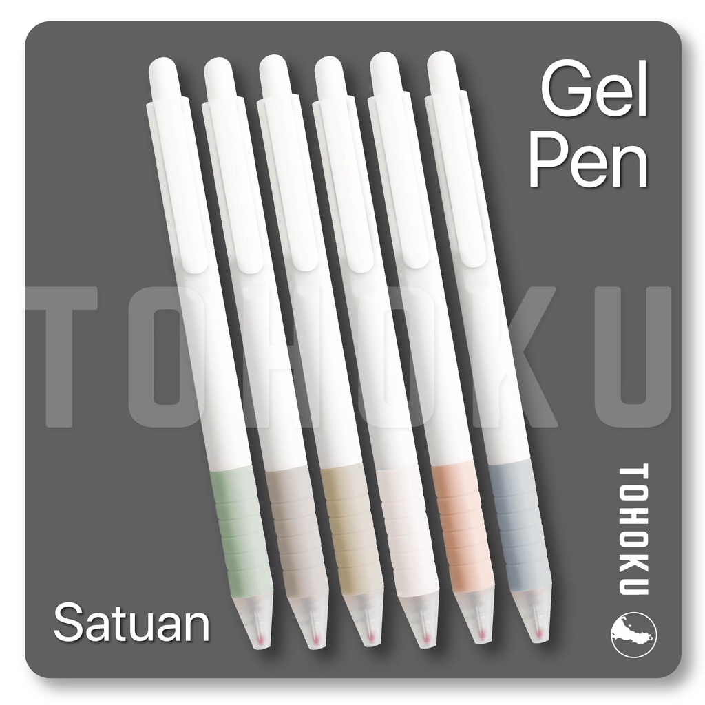 Jual Aesthetic Gel Pen Simple - Black Ink - Bulpen Minimalist - Pulpen ...