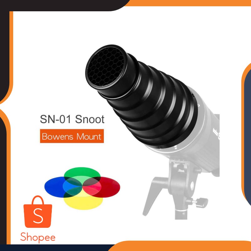 Jual Bowens Mount Conical Snoot Honeycomb for Speedlight Fotografi - SN ...