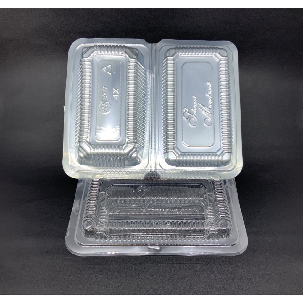 Jual Plastik Mika Kue Mika Kotak Makanan Kecil 4X 25pcs | Shopee Indonesia