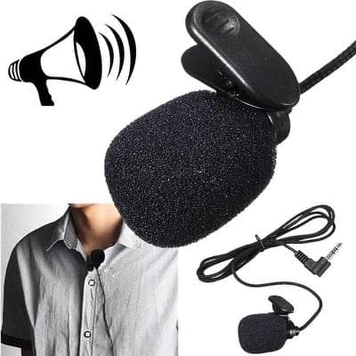 Jual Mic External HP Laptop Handphone Komputer 3.5mm Microphone with ...