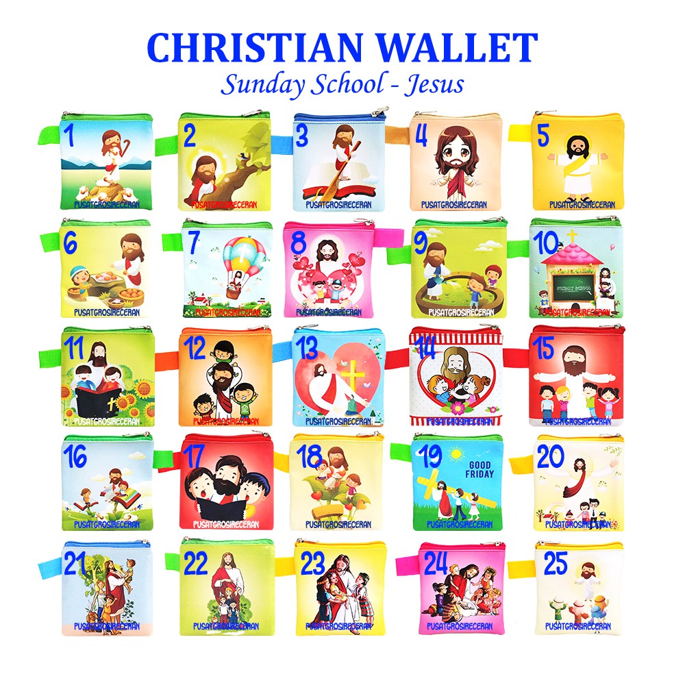 Jual Sunday School Christian Wallet Tempat Rosario Bag Souvenir Kristen ...