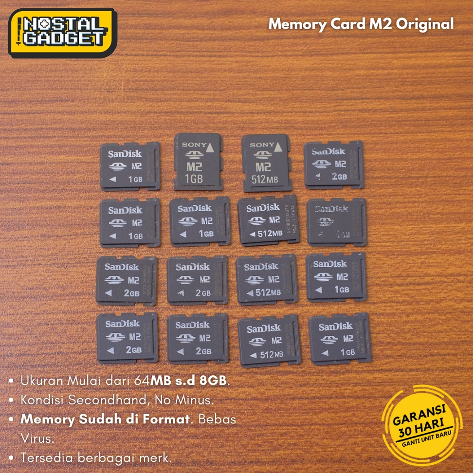 Jual Memory Card M2 256MB 512MB 1GB 2GB 4GB 8GB Original | Shopee Indonesia