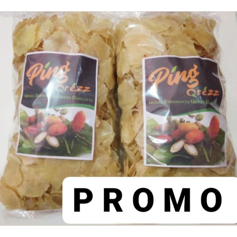 Jual emping melinjo mentah /emping asli/emping menes berat 1 kg isi 2 ...