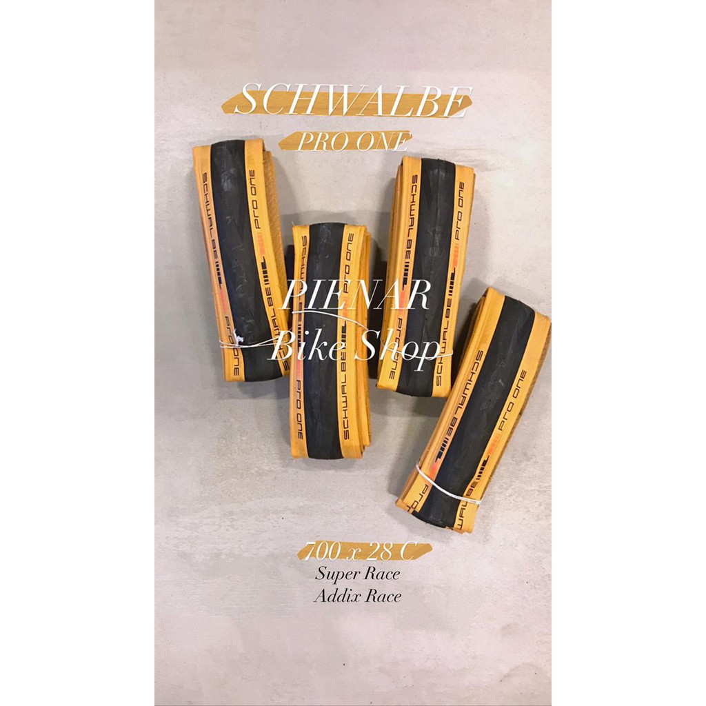 Jual TIRE SCHWABLE PRO ONE 700 X 28C TANWALL SUPER RACE | Shopee Indonesia