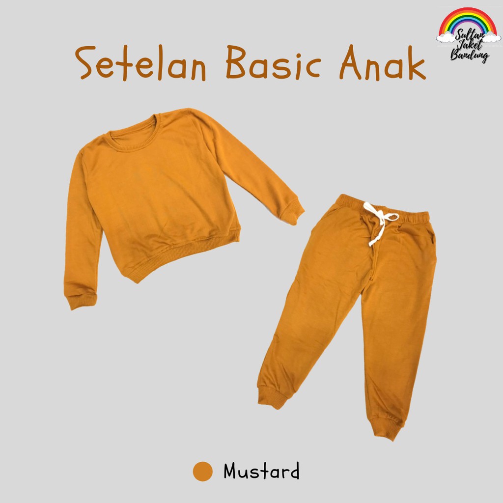 Jual Setelan Basic+Celana Joger panjang Anak II Celana Joger Anak ...