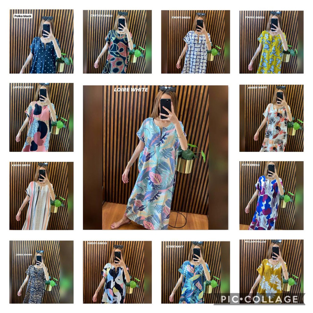 Jual Nando daster CE homewear wanita bigsize bahan katun rayon motif ...