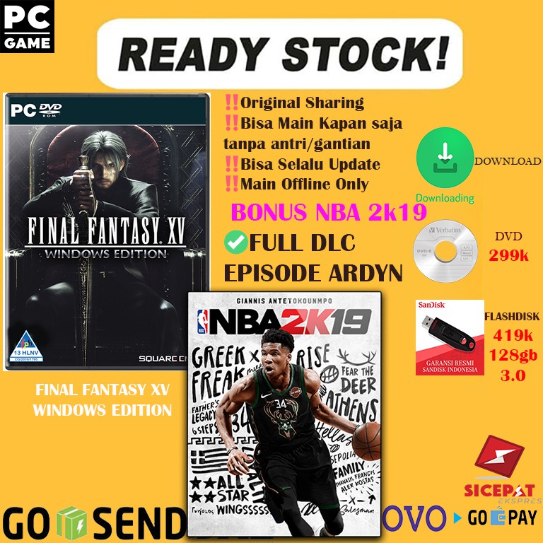 Jual Final Fantasy XV Windows Edition / FFXV PC ORIGINAL + BONUS NBA ...