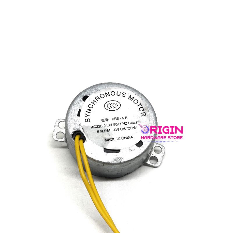 Jual Synchronous 5 RPM/Rotary/Rotari Motor Kipas Angin/Mesin Tetas ...