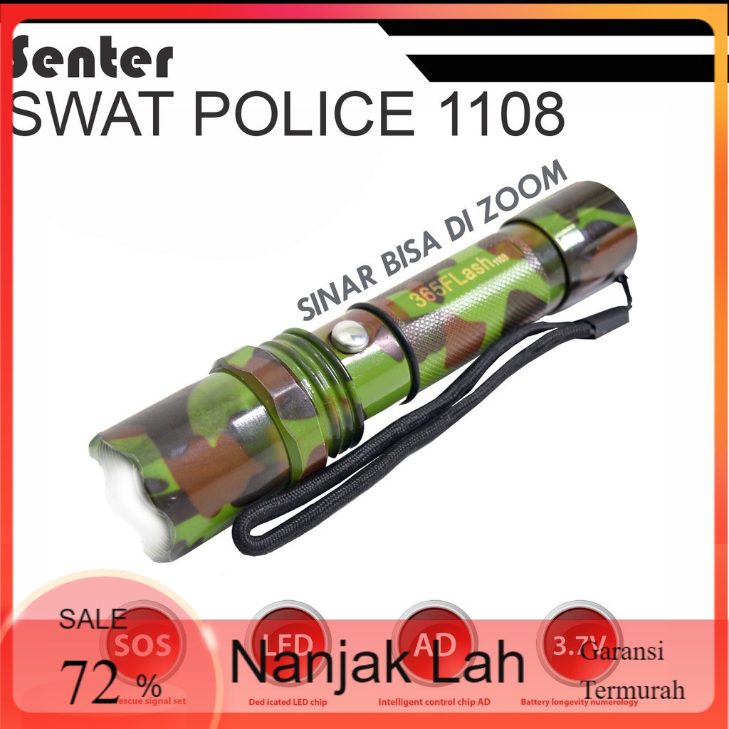 Jual senter outdoor camping swat police kode SP-1108 | Shopee Indonesia